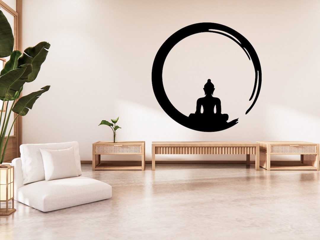 Buddha Wall Decal Yoga Vinyl Sticker Hindu Unique Wall Art - Etsy