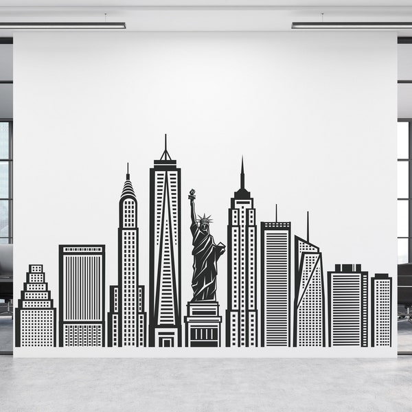 Nyc Skyline Decal - Etsy