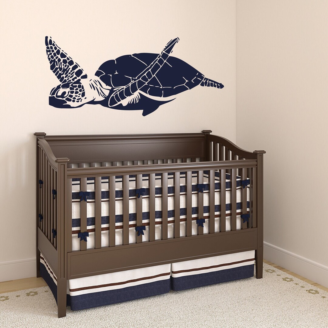 Turtle Wall Decal, Sea Animals Wall Art Decal, Under the Sea Wall Decal ...