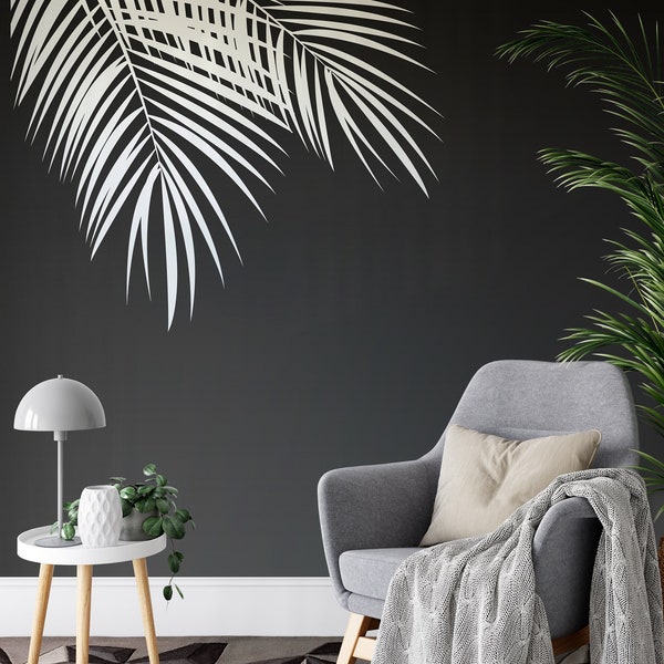 Silver Leaves Wall Decals - Etsy