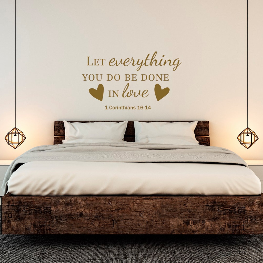 Love Bible Verse Vinyl Wall Decal: Scripture Quote Wall Art, Christian ...