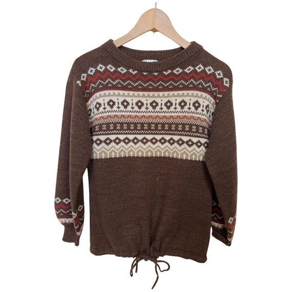 vintage 70s sweater brown - Gem