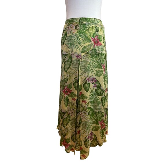 1990s Sarah Arizona Tropical Floral Print Asymmetrica… - Gem
