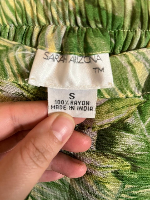 1990s Sarah Arizona Tropical Floral Print Asymmetrica… - Gem