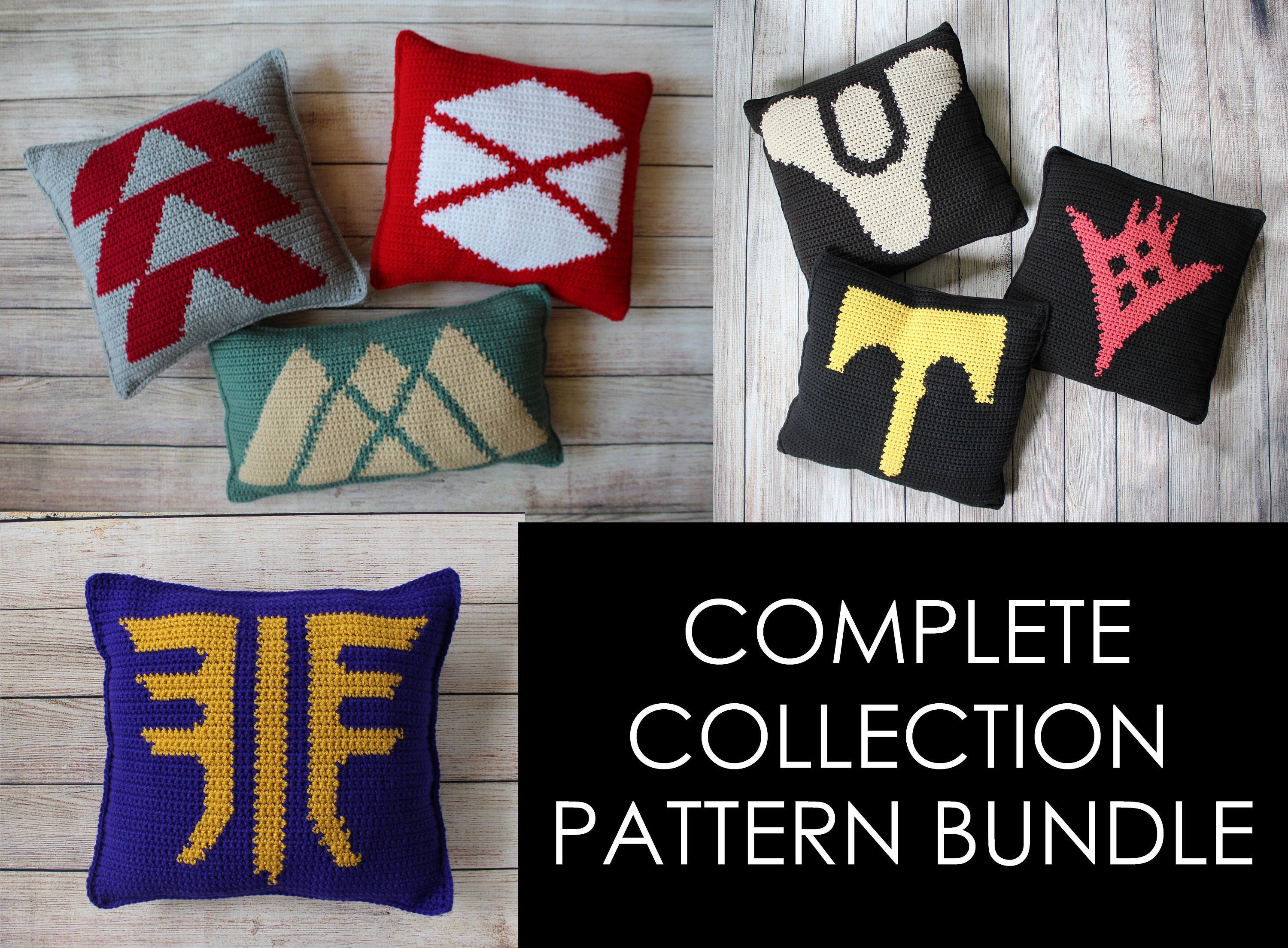Gaming Logo Pattern Bundle - Etsy