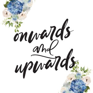 Blue Hydrangeas Print Quotes Floral Instant Art Printable Wall Art ...