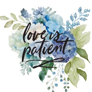 Blue Hydrangeas Print Quotes Floral Instant Art Printable Wall Art ...