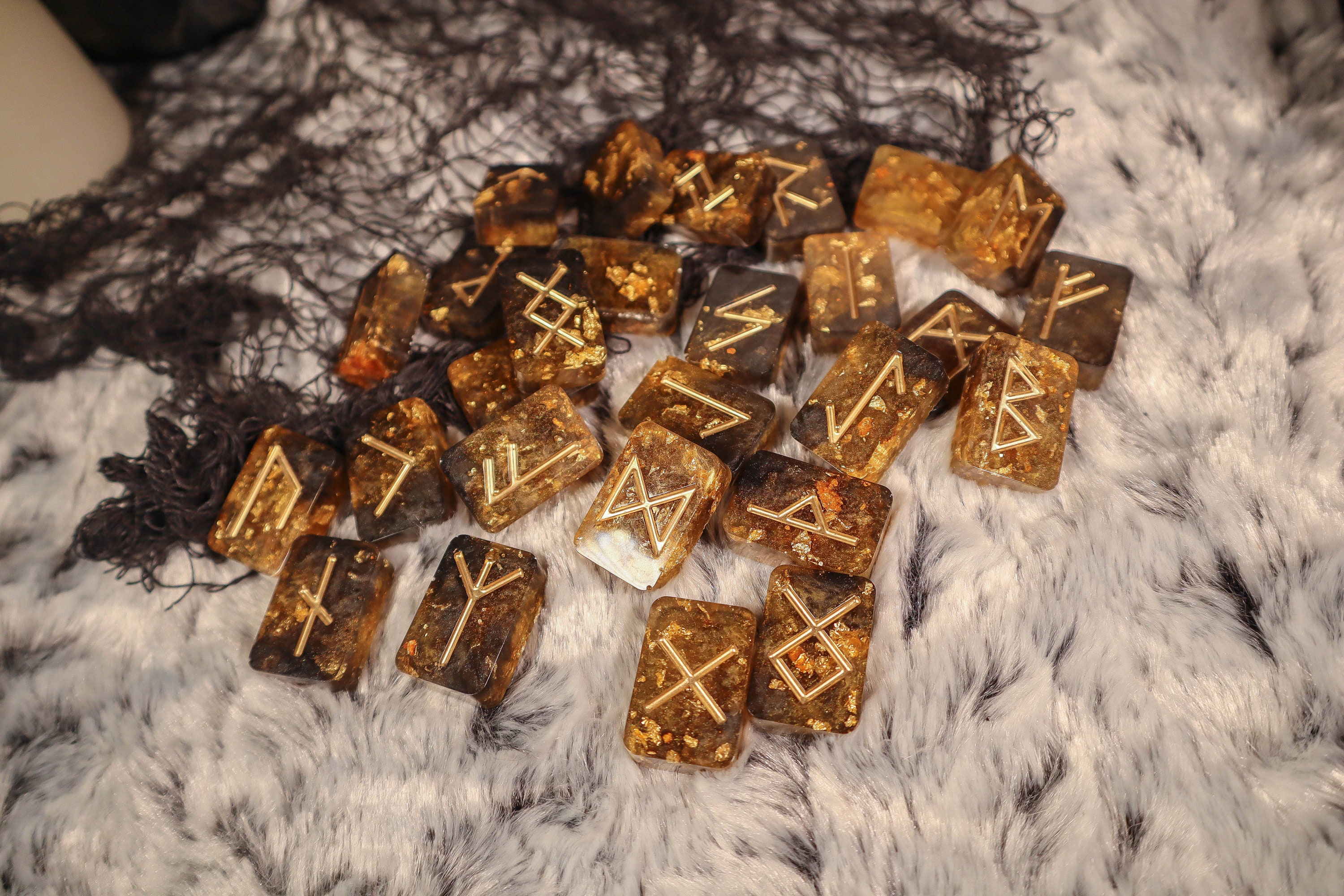 Runes, Futhark Runes, Elder Futhark Runes, Resin Runes, Viking Rune ...