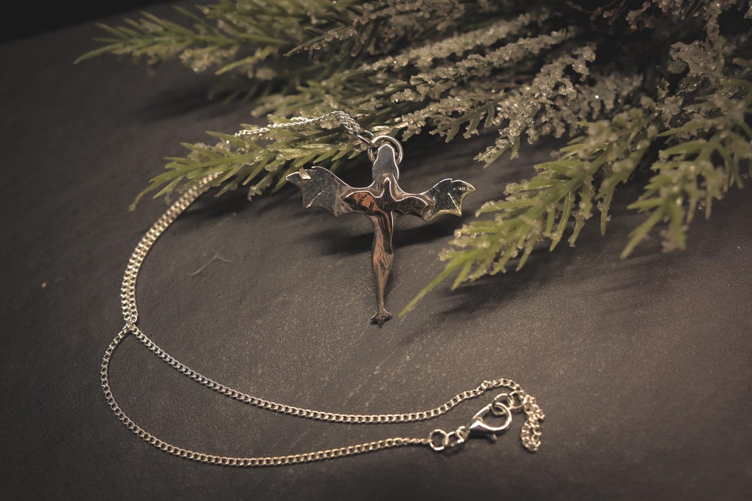 Silver Dragon Rider Necklace, Gold and Silver Dragon, Sterling Silver ...