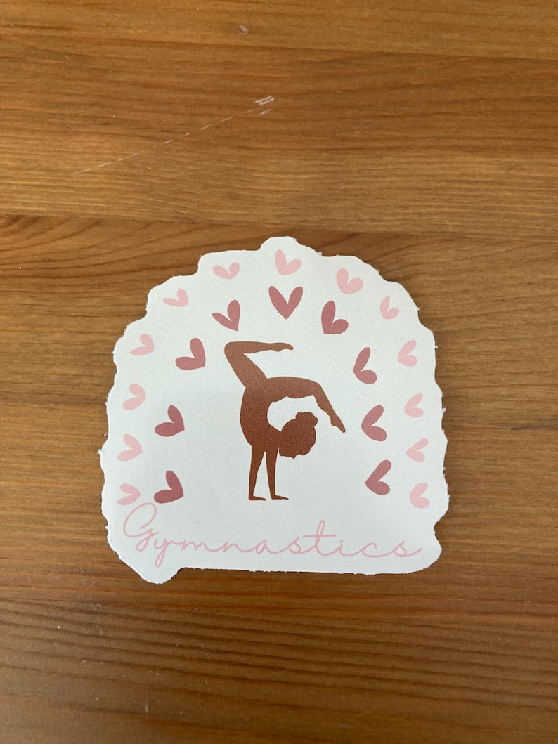 Gymnastics Sticker, Gymnast Sticker, Gymnastics Stickers, Water Bottle ...