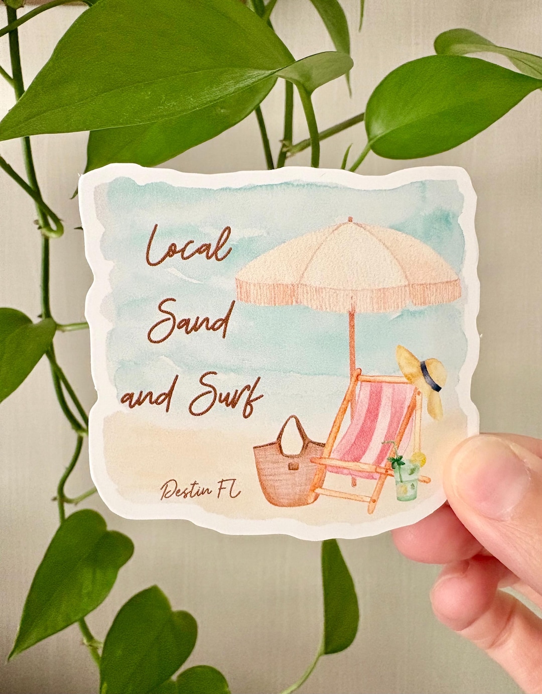 Destin Florida Beach Sticker, Local Beaches, Destin Beach Sticker - Etsy