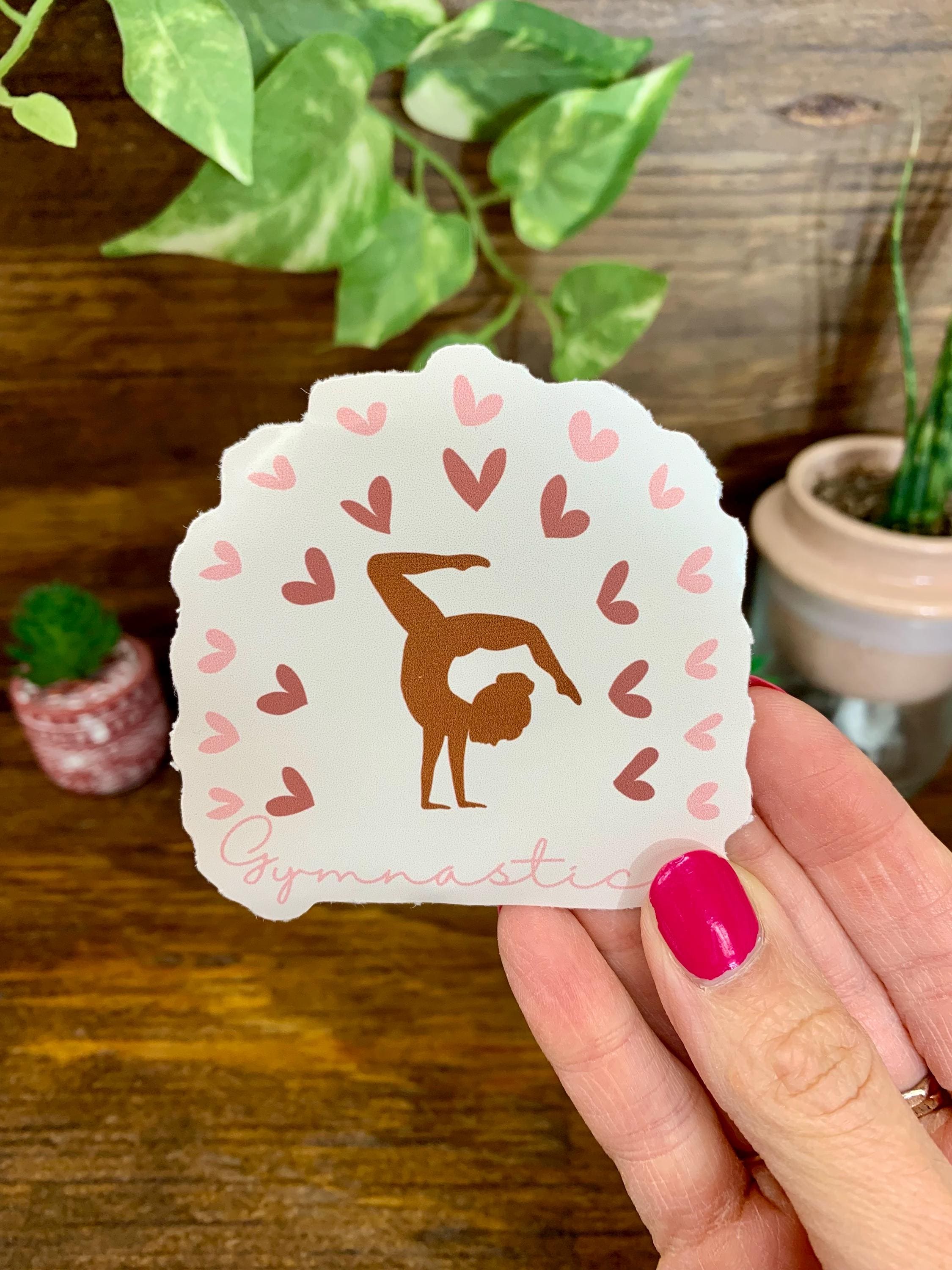 Gymnastics Sticker, Gymnast Sticker, Gymnastics Stickers, Water Bottle ...