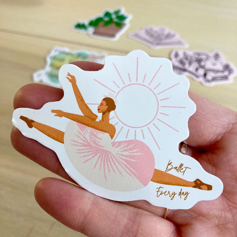 Ballet Sticker - Etsy