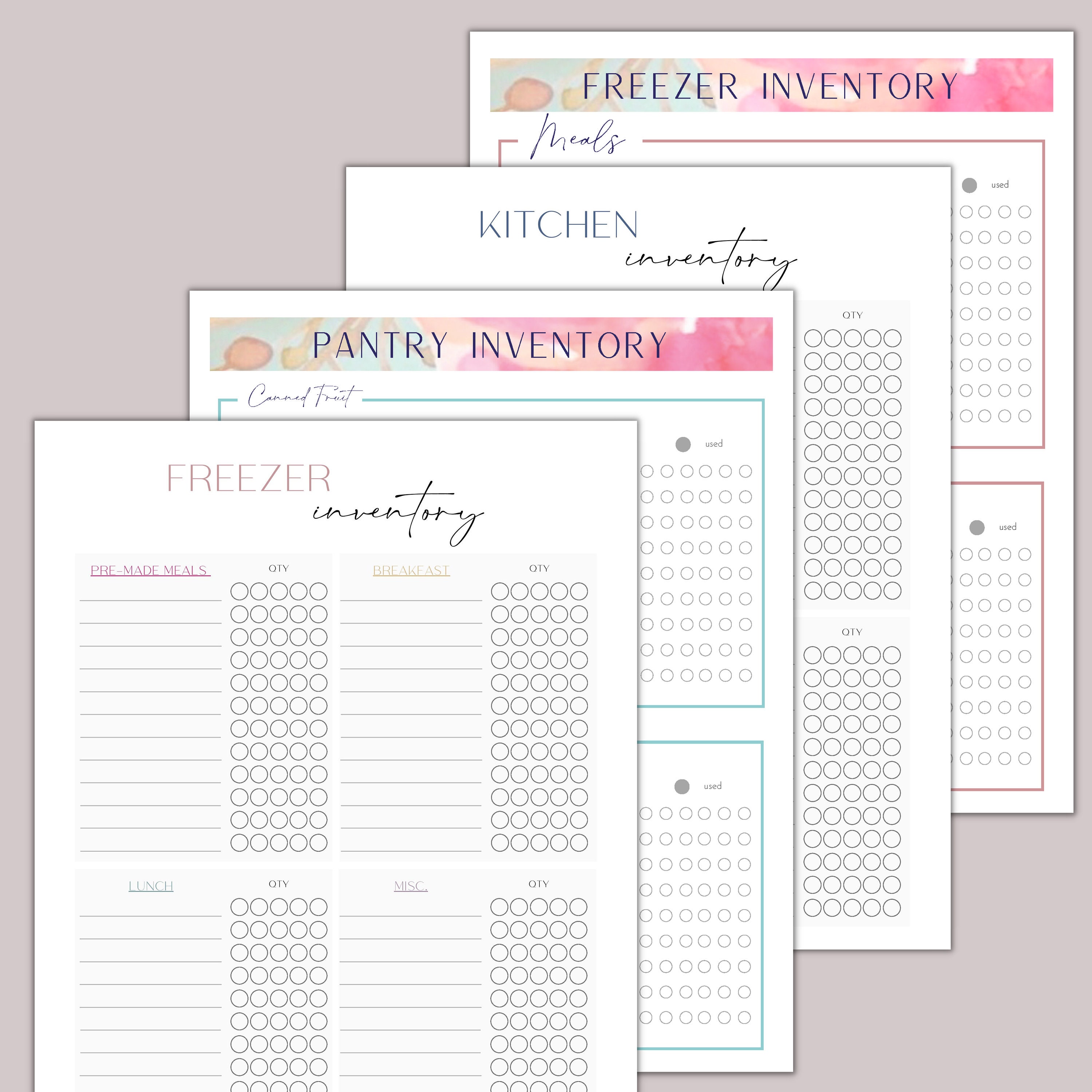 Weekly Meal Planner and Grocery List, Menu Planner, DIY Recipe Book ...