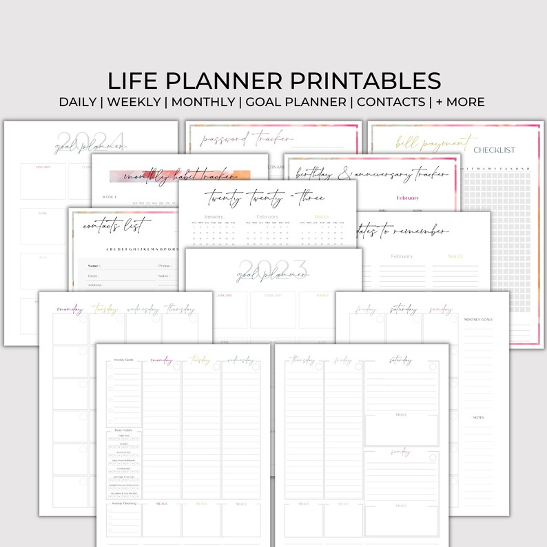 Homeschool Mom Life Printable Planner Undated Daily Weekly - Etsy