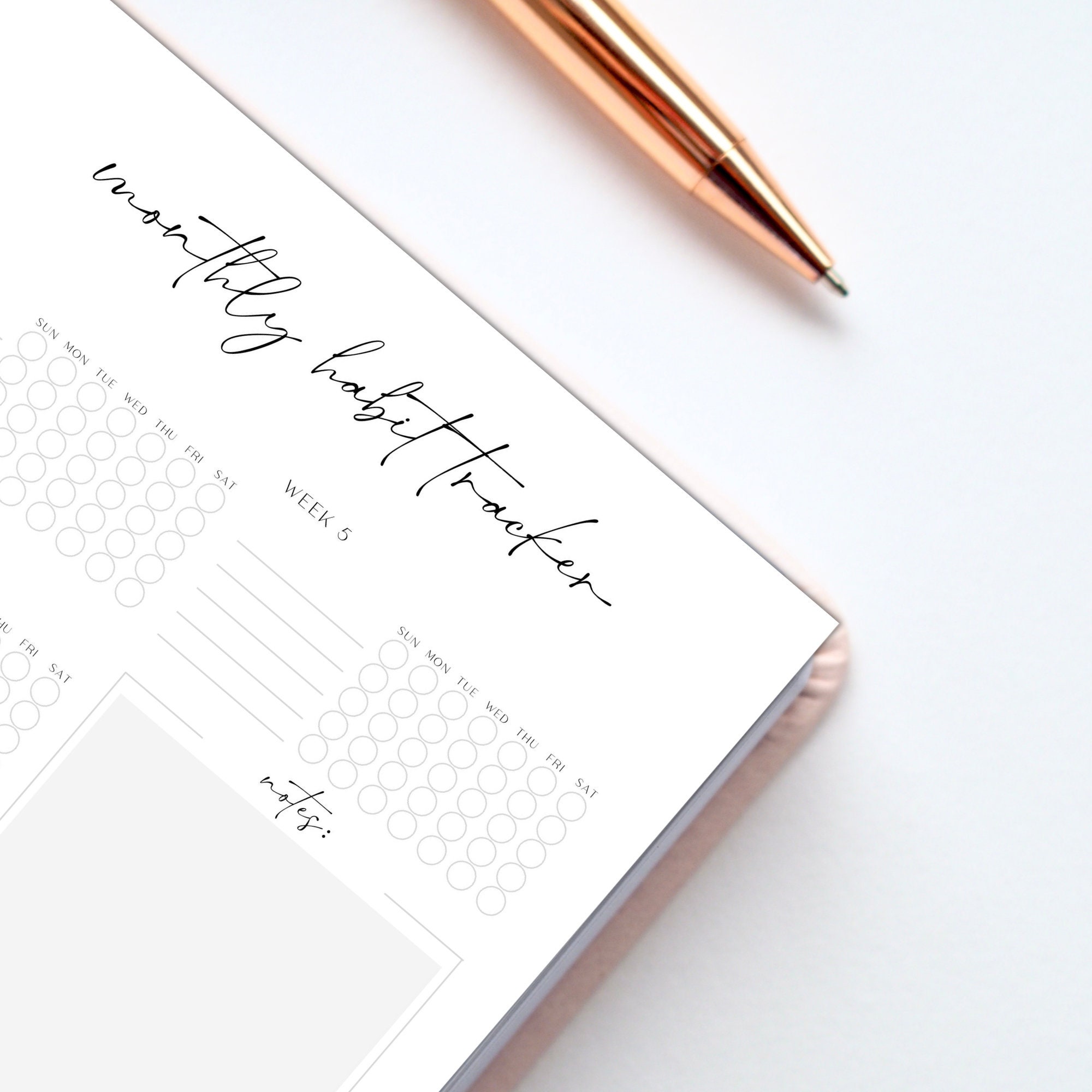 Undated Weekly Printable Planner, Daily Life Planner Printable - Etsy