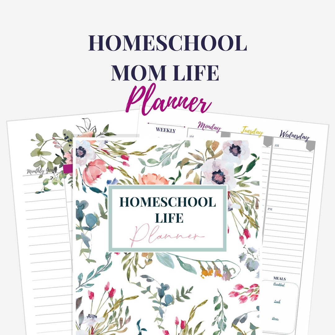 Homeschool Mom Planner Printable & Life Organizer Undated 12 - Etsy