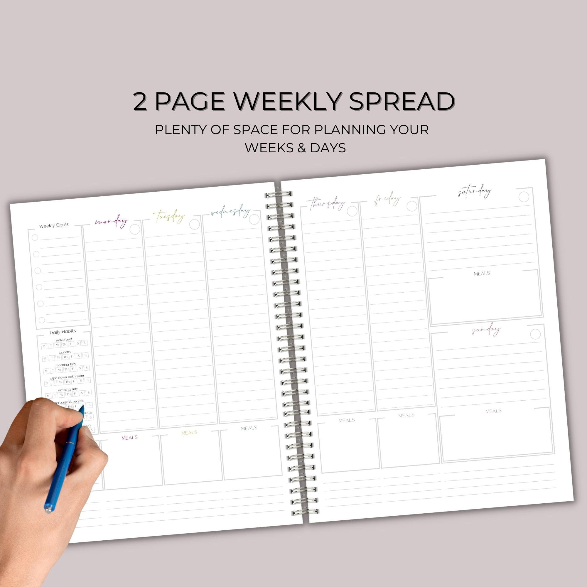 Homeschool Mom Life Planner Bundle, Undated Daily and Weekly Printable ...
