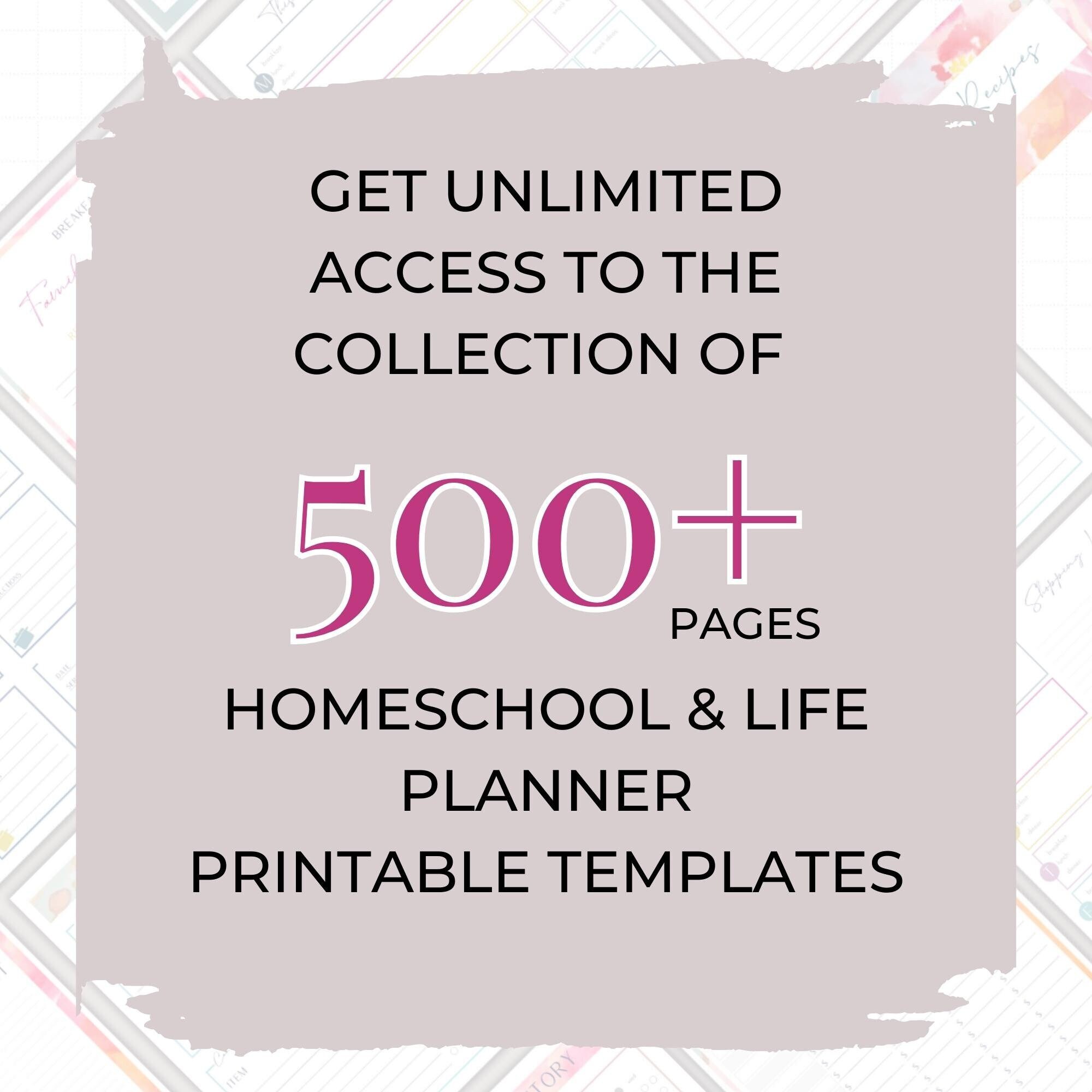Ultimate Homeschool Planner Printable Bundle, Homeschool Mom Planner ...