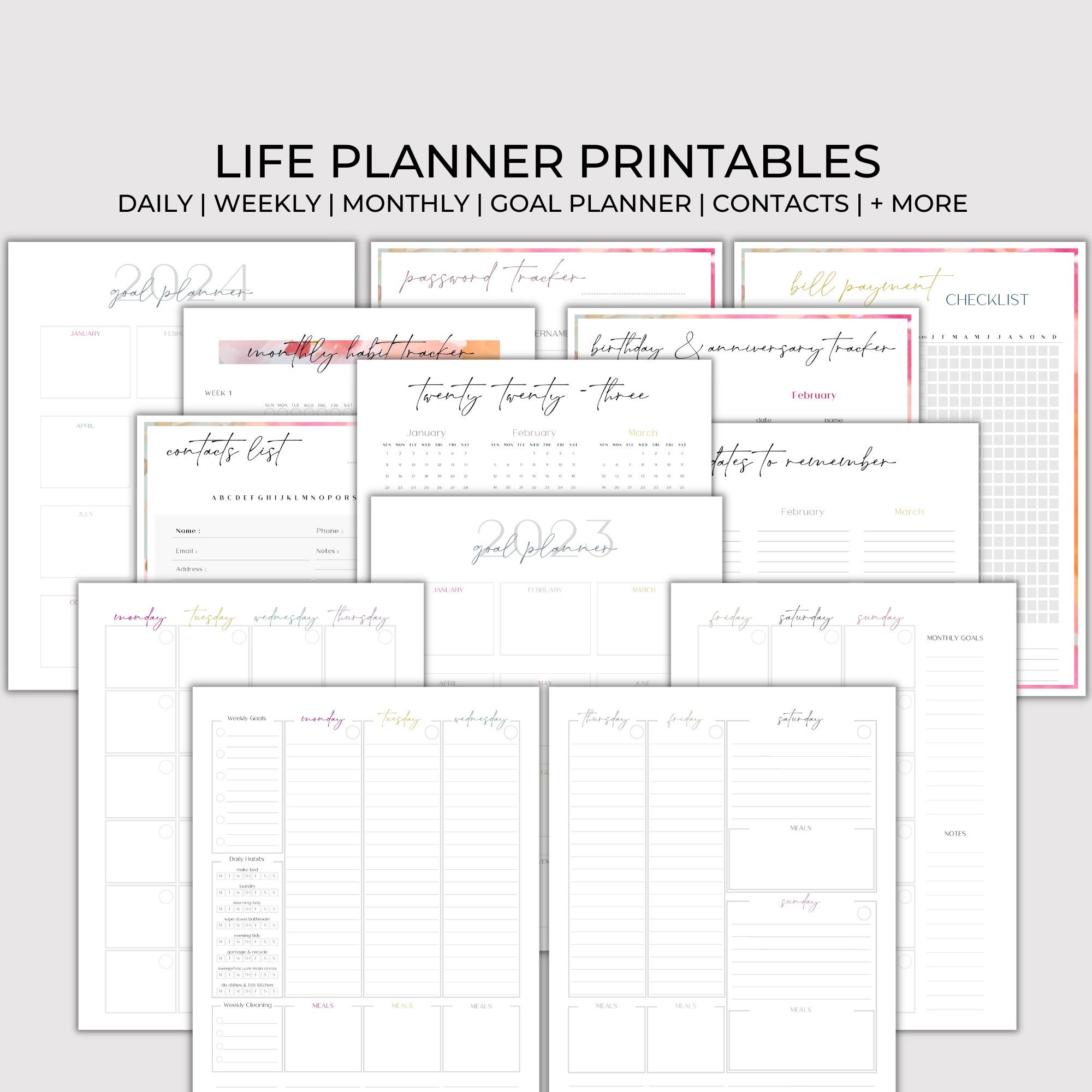 Printable Planner-busy Mom Life Planner Undated Daily - Etsy