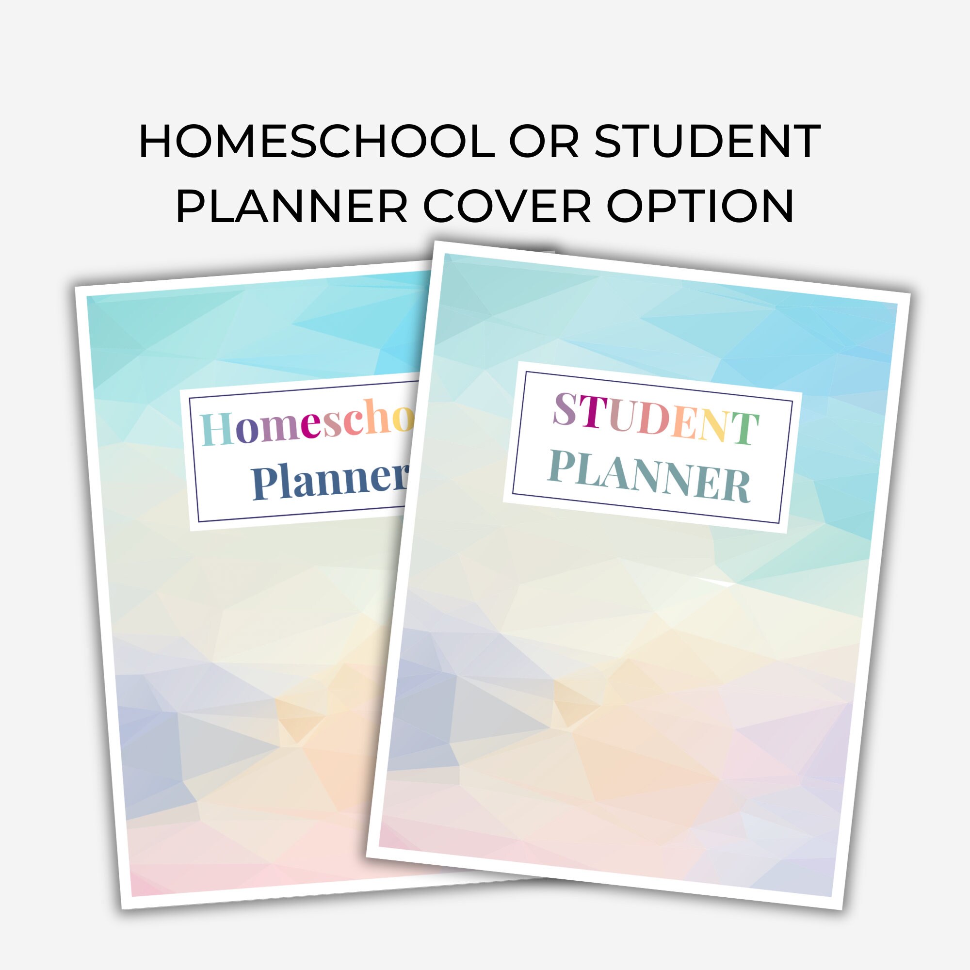 Printable Homeschool Student Planner, Undated, Printable Lesson Planner ...