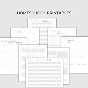 Homeschool Mom Life Printable Planner, Undated Daily Weekly Monthly ...