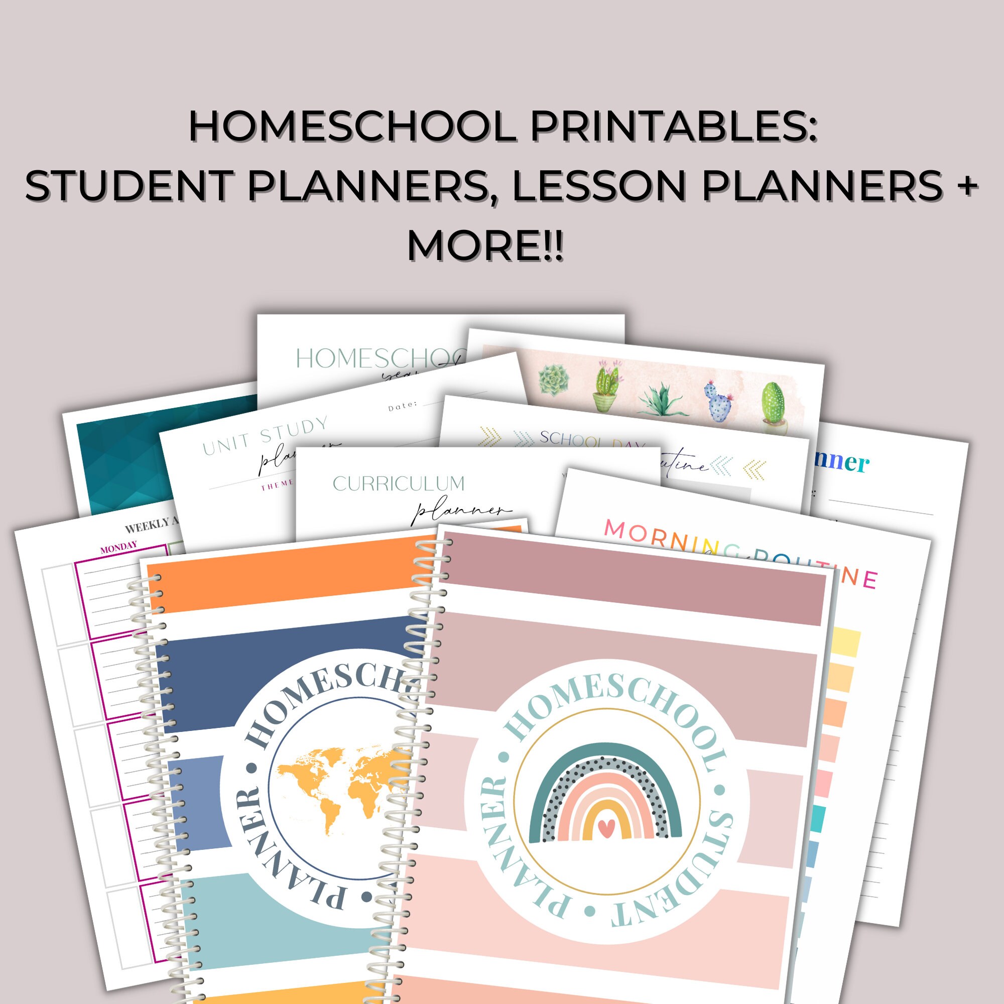 Ultimate Homeschool Planner Printable Bundle Homeschool Mom - Etsy