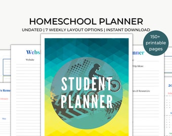 Boys Student Planner Printable - Etsy