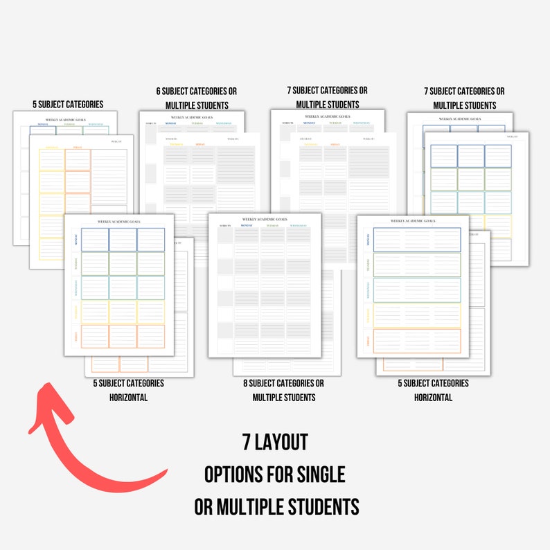 Undated Homeschool Planner Printable Printable Homeschool - Etsy