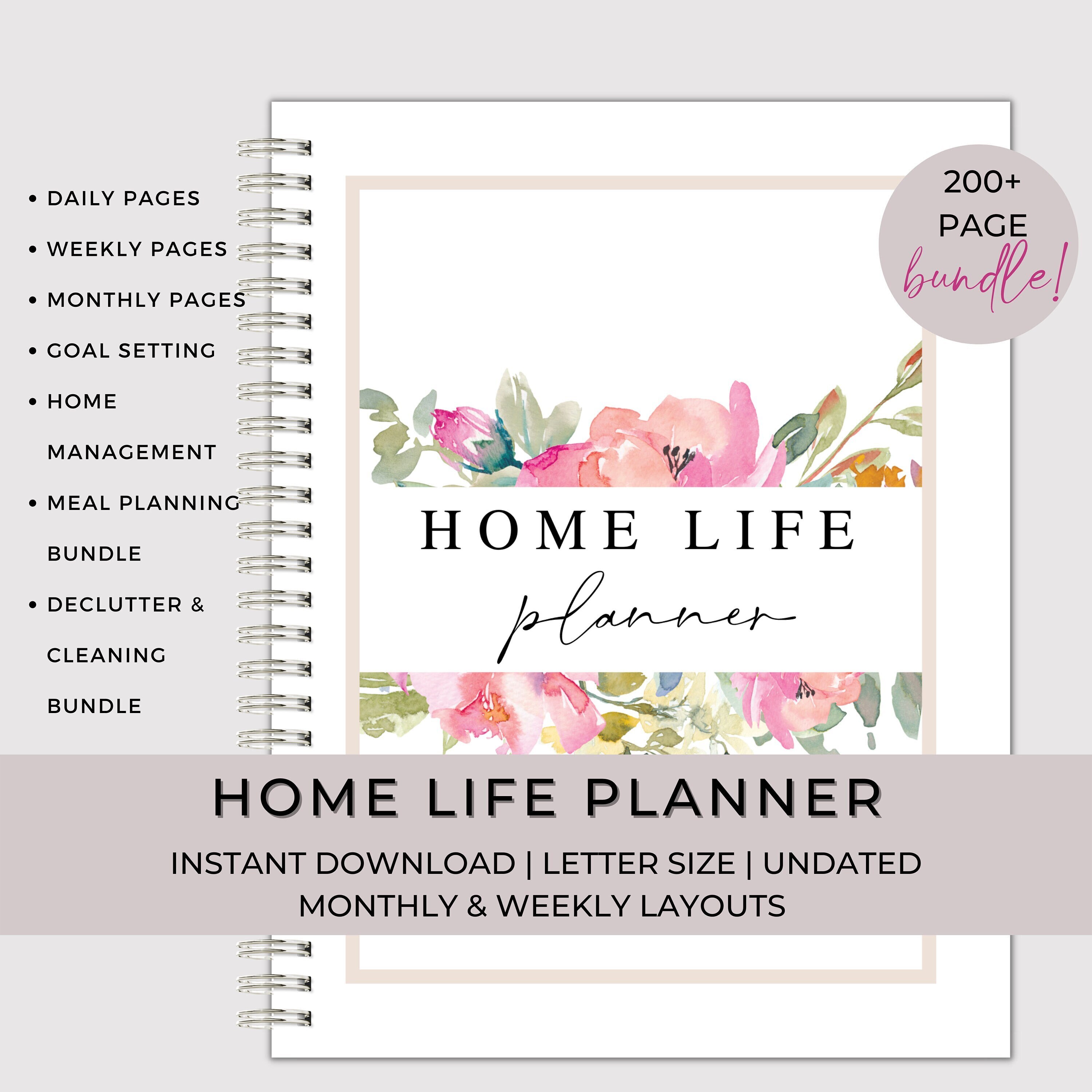 Mom Life Planner Printable Undated Daily Weekly Monthly - Etsy