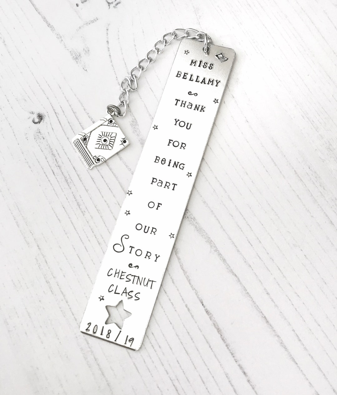 Teacher Gift, Teacher Bookmark, Teacher Appreciation,personalized ...
