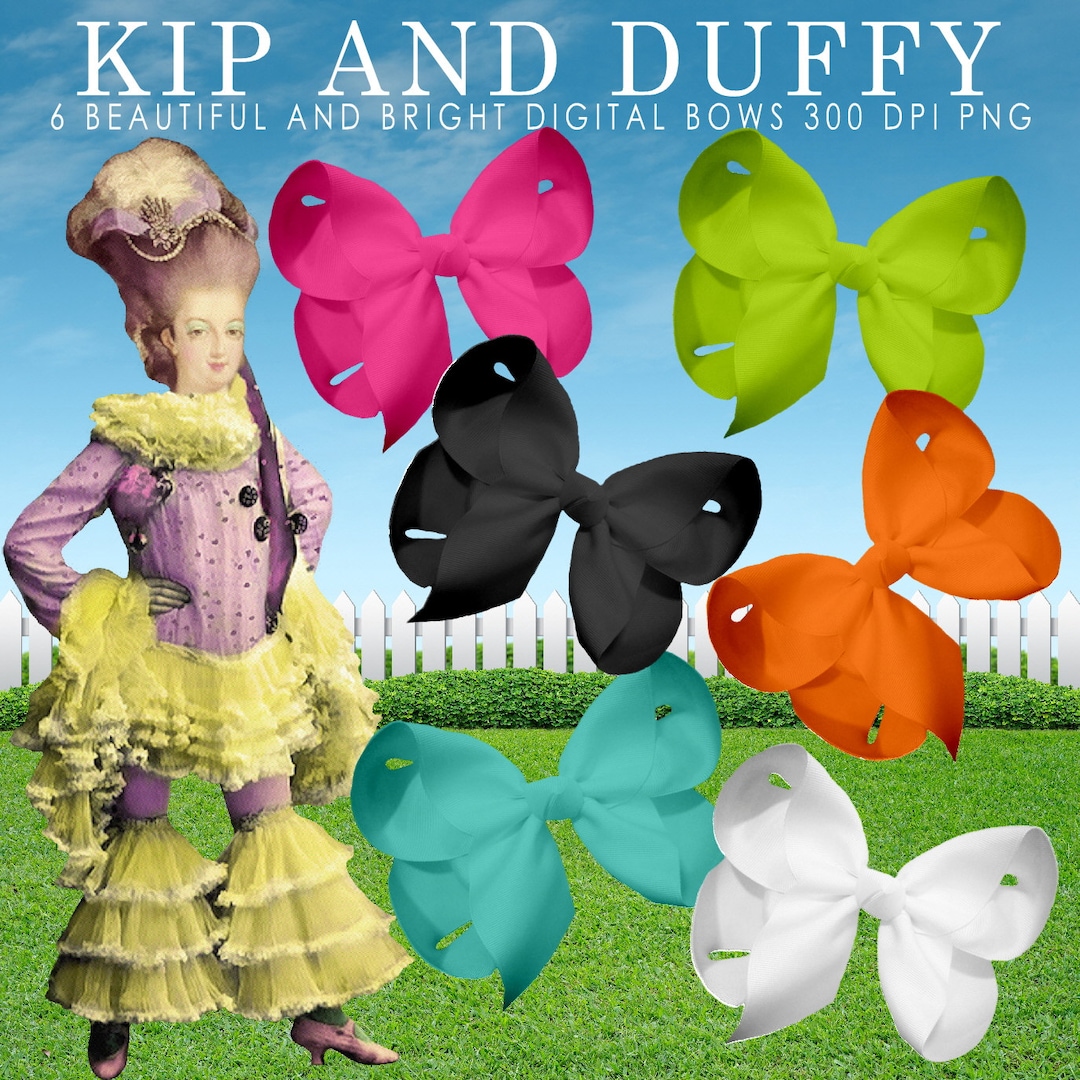 Preppy Bows Clip Art, 300 DPI PNG Clip Art, Colorful Bow Clip Art ...