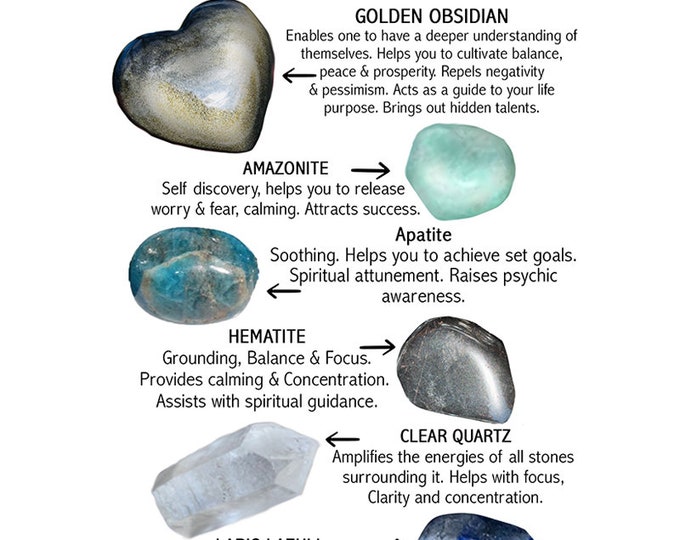 Guidance | Direction Gemstone Gift Set 0f 6 | Clarity | Focus ...