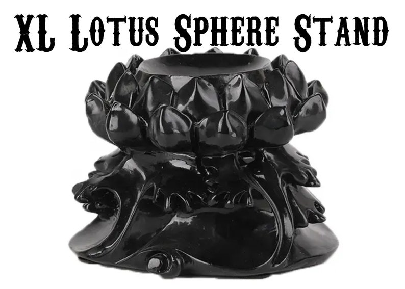 XL Victorian Gothic Lotus Sphere Stands for Crystal Ball - Etsy