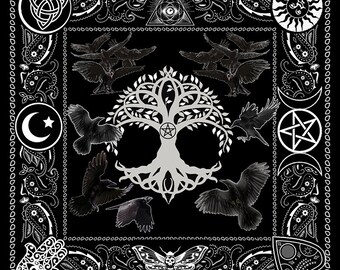 Witchcraft Bandana Wicca Pagan Fashion Accessories Goth | Etsy