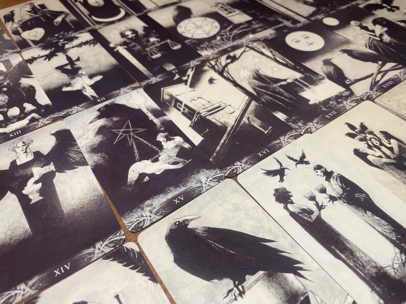 Corrado ROI Murder of Crows 78 Cards Full Tarot Card Deck - Etsy
