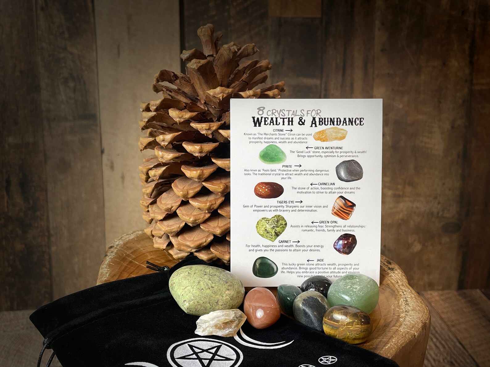 Prosperity Gemstone Gift Set of 8 Good Business Luck - Etsy