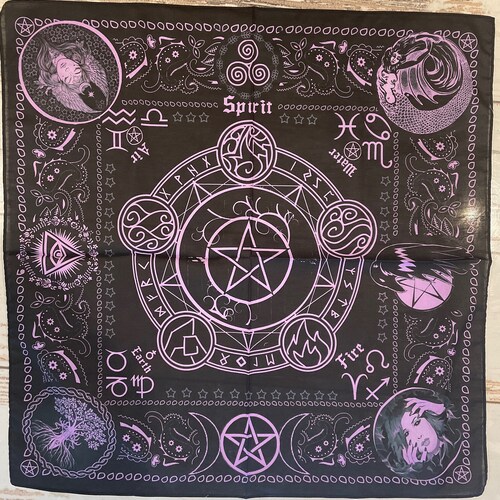 Witchcraft Bandana Wicca Pagan Fashion Accessories Goth | Etsy
