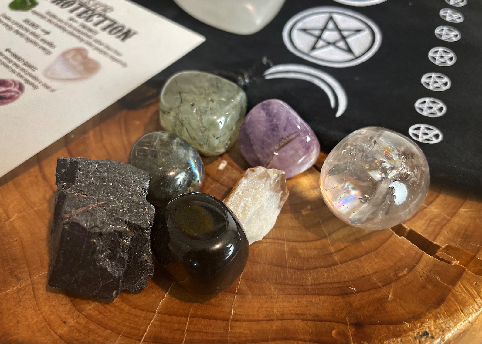 Protection Gemstone Gift Set 0f 8 Block Negativity Peace Ward off Evil - Etsy Canada