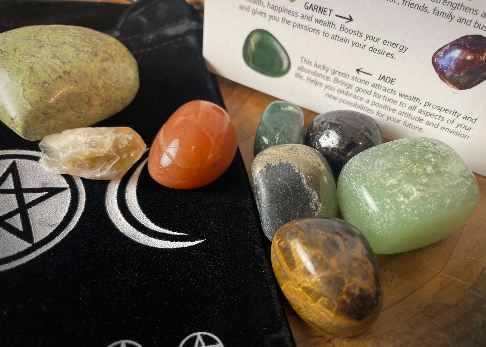 Prosperity Gemstone Gift Set of 8 Good Business Luck - Etsy