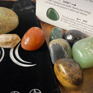 Prosperity Gemstone Gift Set of 8 | Good Business | Luck | Prosperity ...