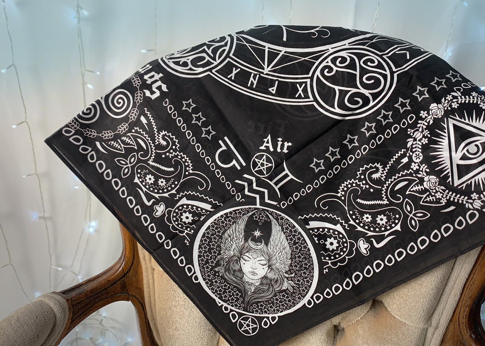 Witchcraft Bandana Wicca Pagan Fashion Accessories Goth | Etsy