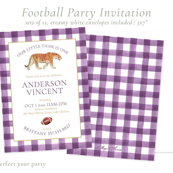 Lsu Themed Party Supplies - Etsy