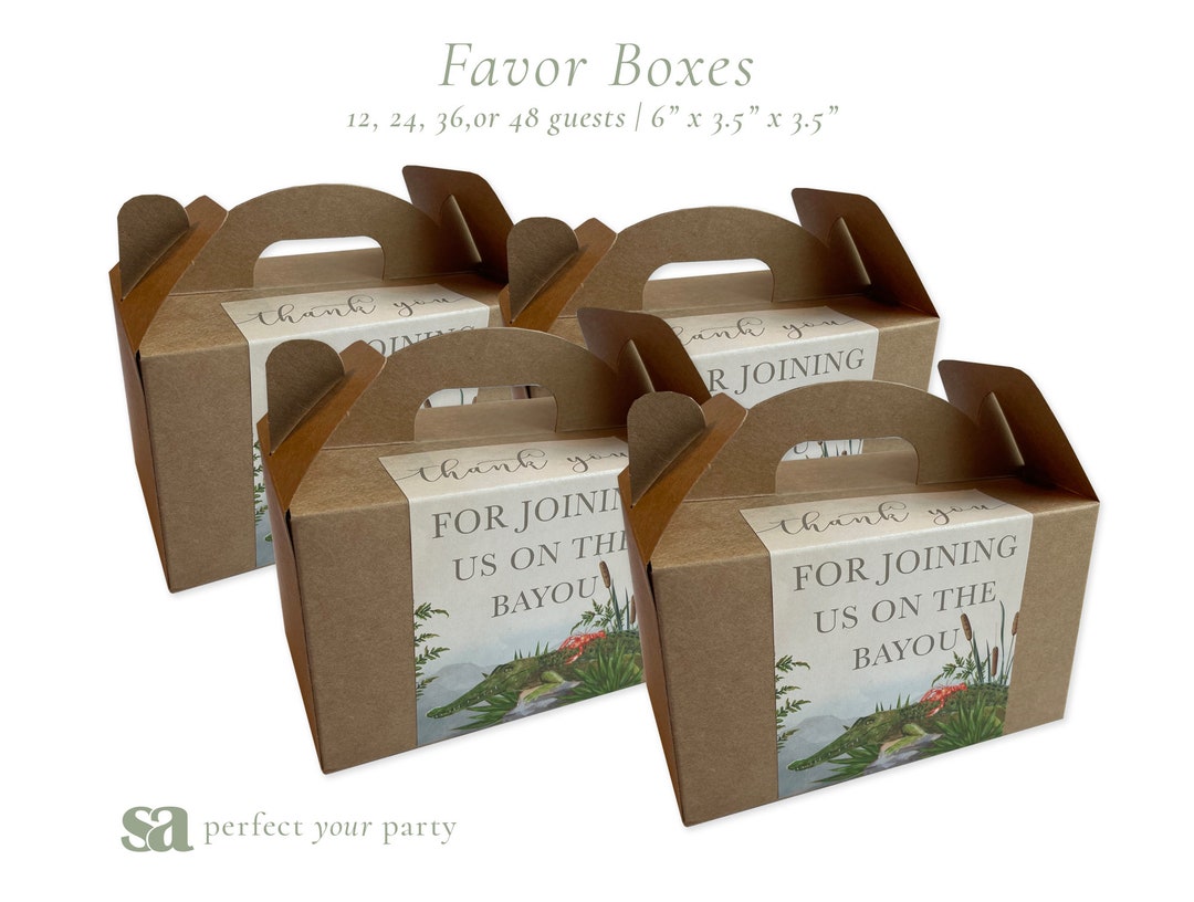 Louisiana Bayou Party - Favor Boxes - Gift Boxes - Guest Favor Boxes ...
