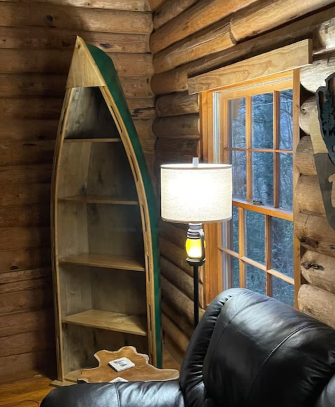 Canoe Book Shelf 8ft - Etsy