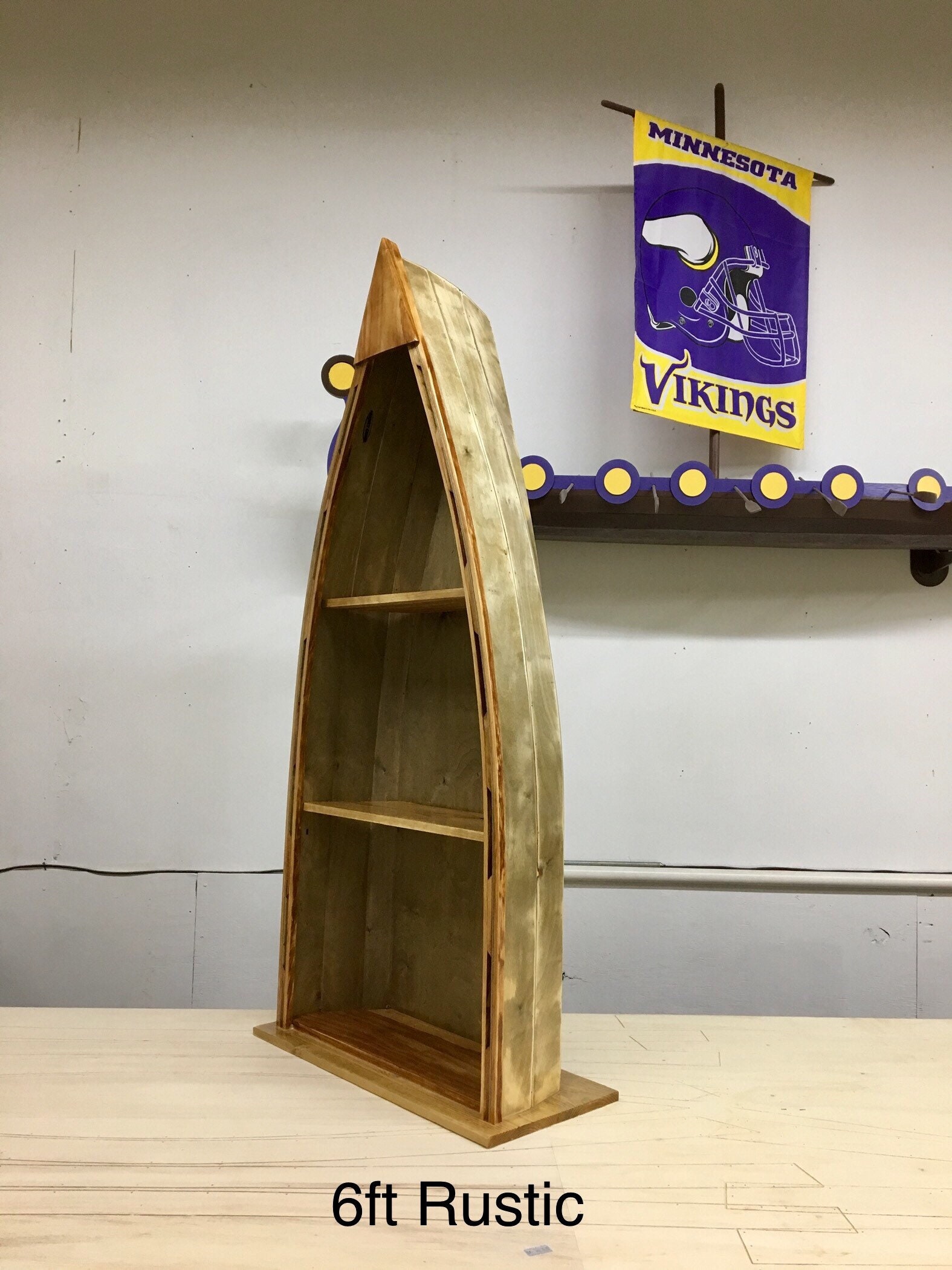 Canoe Book Shelf 6ft - Etsy