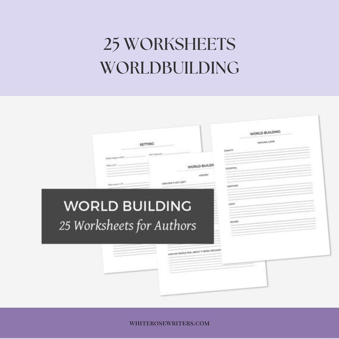 Worldbuilding Worksheets: Maps, History, Society - Printable PDF Guide ...