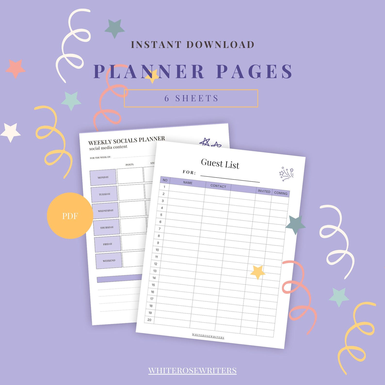 Book Launch Printable Planner Sheets, Instant Download PDF, Plan a Book Launch Party, Gift for ...