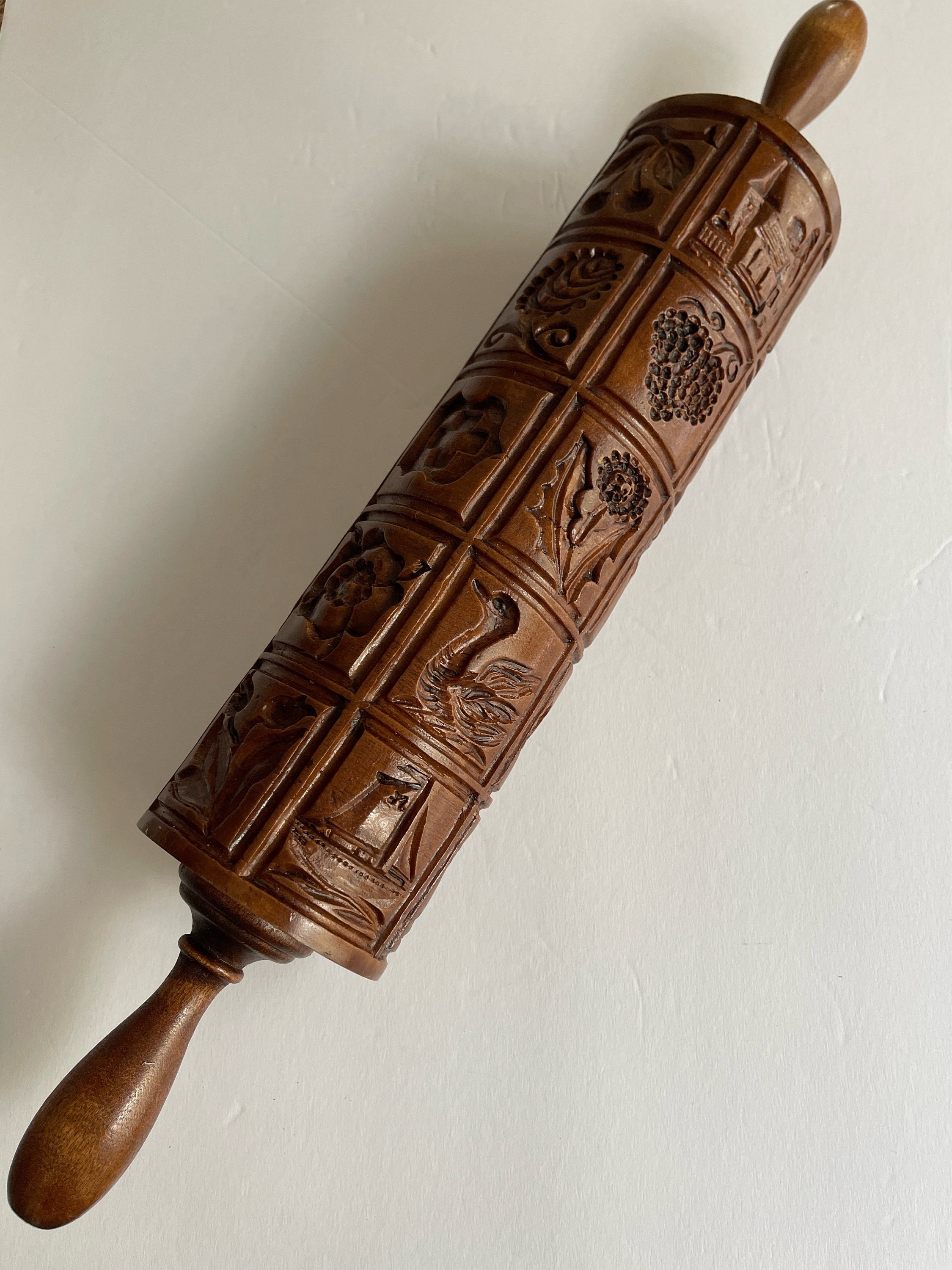 Springerle SHOWSTOPPER Rolling Pin M1554 25 Images With Recipe Booklet House on the Hill Made in USA Etsy