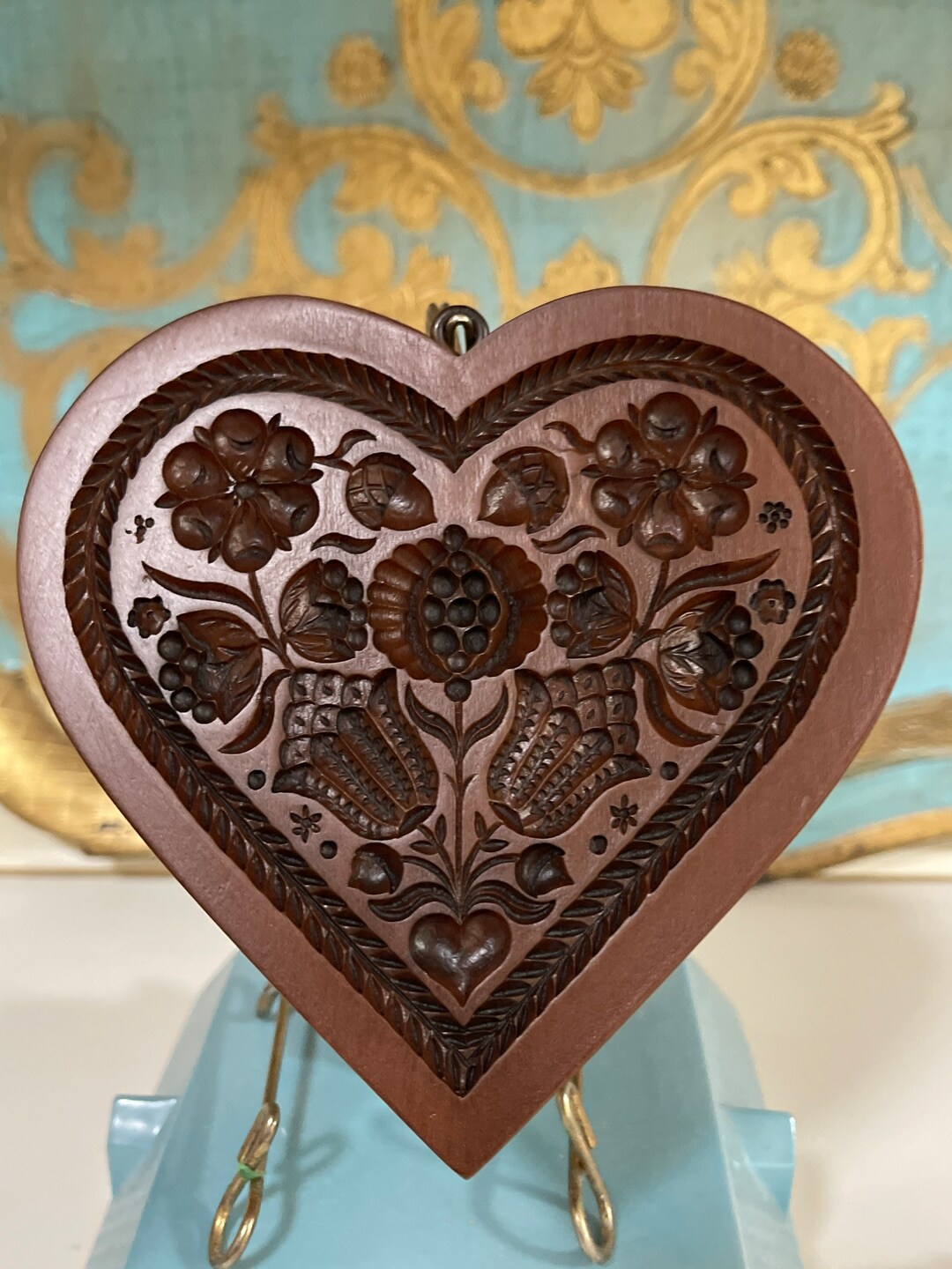 Springerle POMEGRANATE HEART Cookie Mold (M5308) House on the Hill USA ...